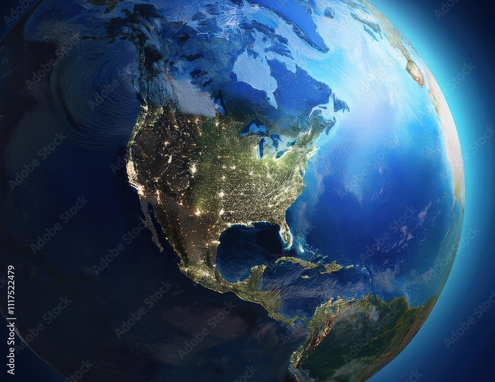 usa map of america, united States globe Showing State Borders and ...