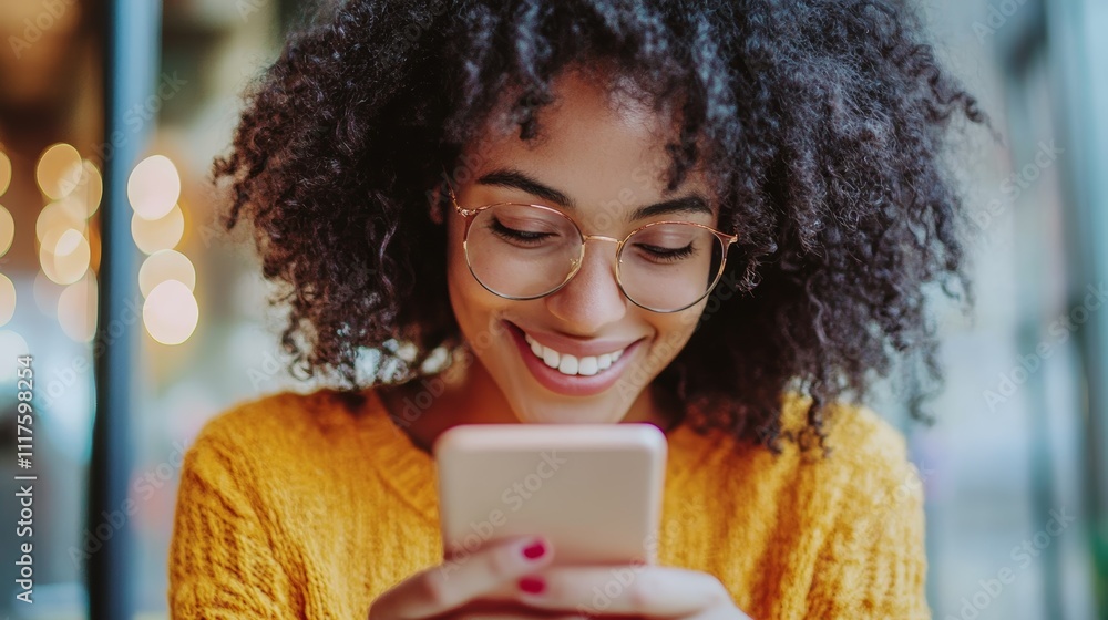 Person using a mobile app for emotion detection and content filtering ...