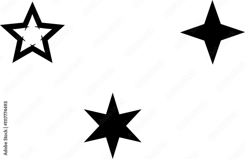 Star light icon set. Rating Star icon. Vector symbols star isolated on ...