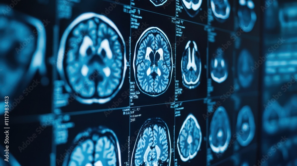 Huntington's Disease Awareness Month Mri scans of human brain displayed ...