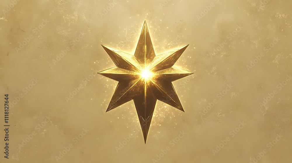 Reyes Magos Soaring Star Icon concept as Vector image of a glowing star ...