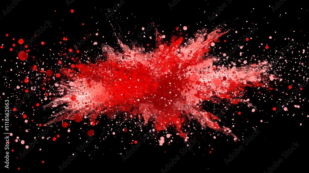Vertical red paint splatter on a white background, in PNG vector format ...