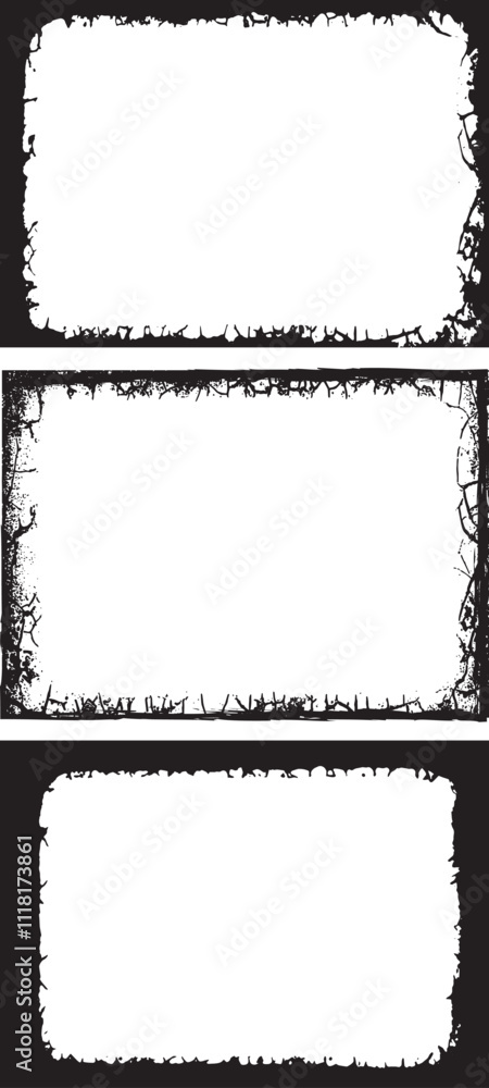 black and white border, A Dynamic Collection of Edgy Grunge Photo ...