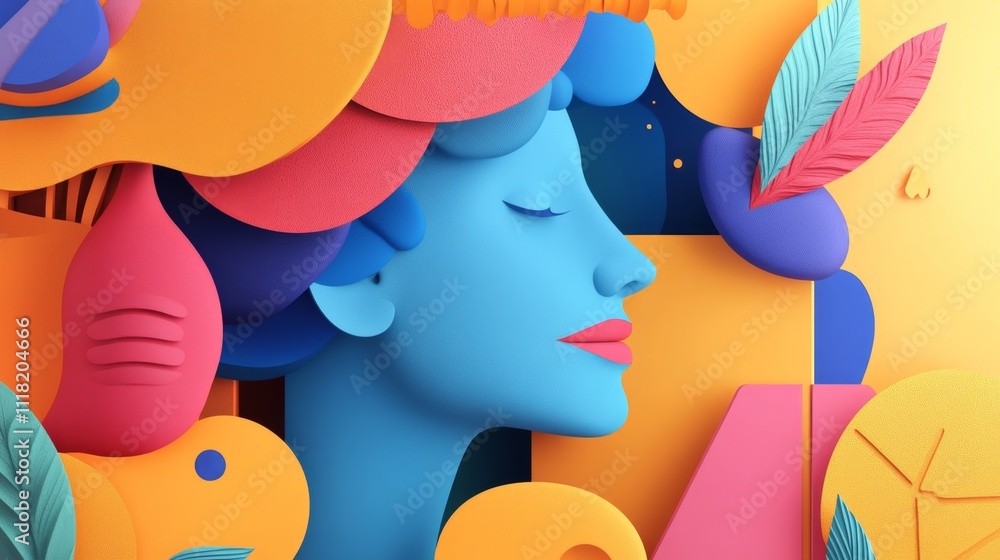 Creativity concept featuring innovation and storytelling with vibrant ...