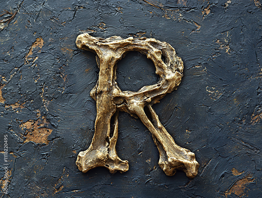 alphabet, bones, letters, skeleton, spooky, eerie, creepy, horror ...