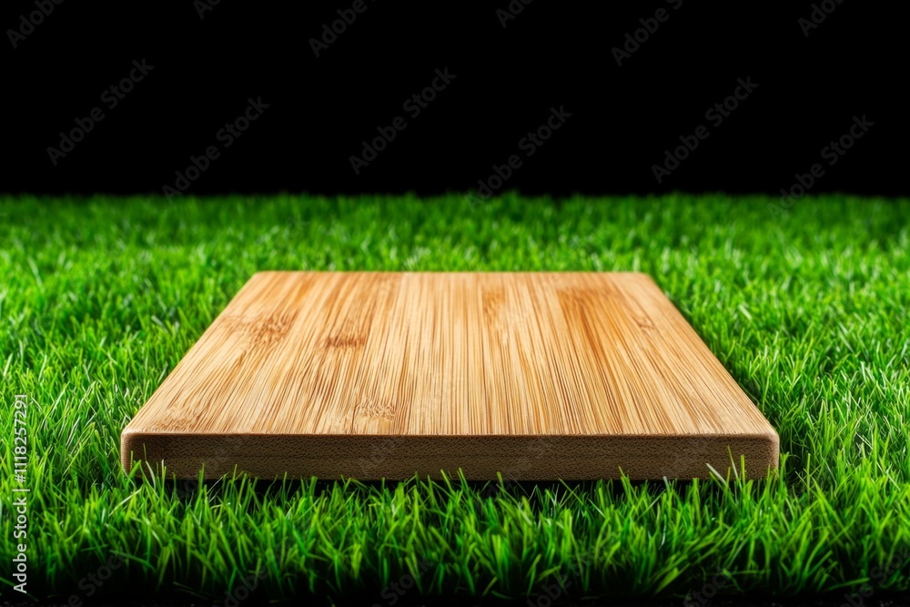 A sleek representation of a cricket field with a centered pitch ...