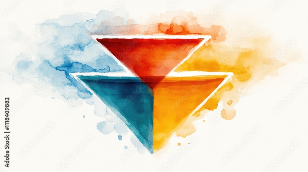 step-by-step progress flat design side view marketing funnel theme ...