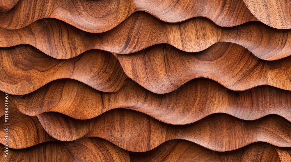 Walnut veneer with a seamless finish, smooth texture for interior ...