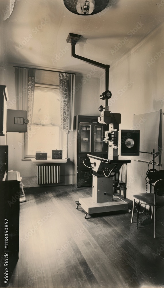 Vintage Radiology Room with Early 1920s X-Ray Machines and Equipment ...