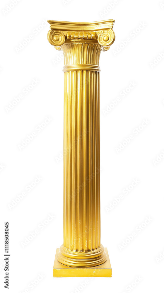 Classical Golden Corinthian Column PNG: Transparent Stock Image of ...