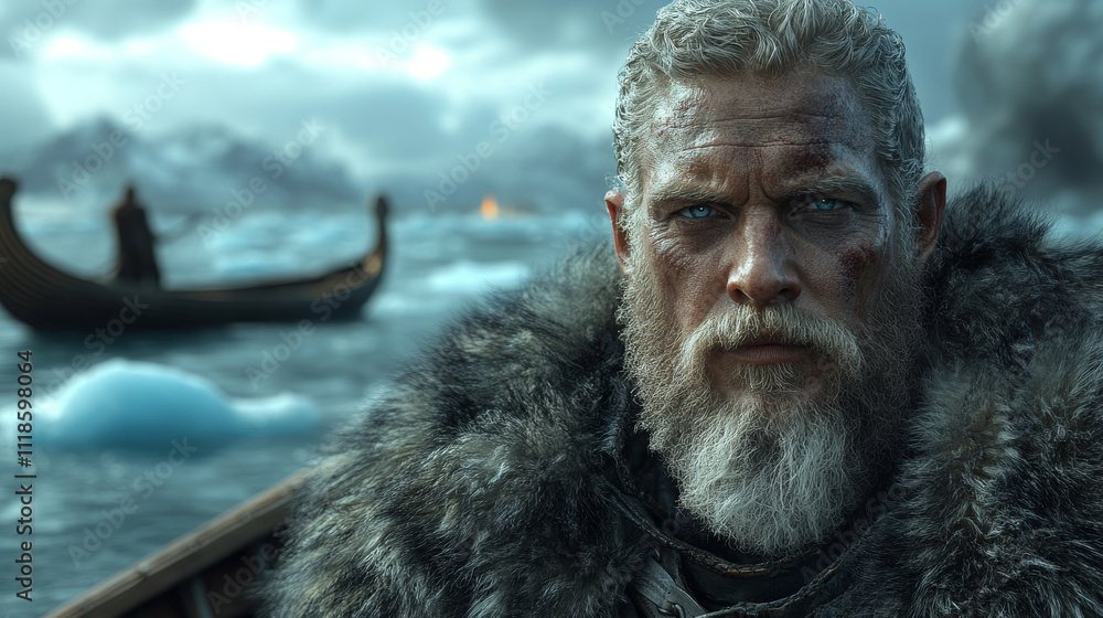 Epic Viking Warriors in Battle Gear, Fierce Viking Soldiers Ready for ...