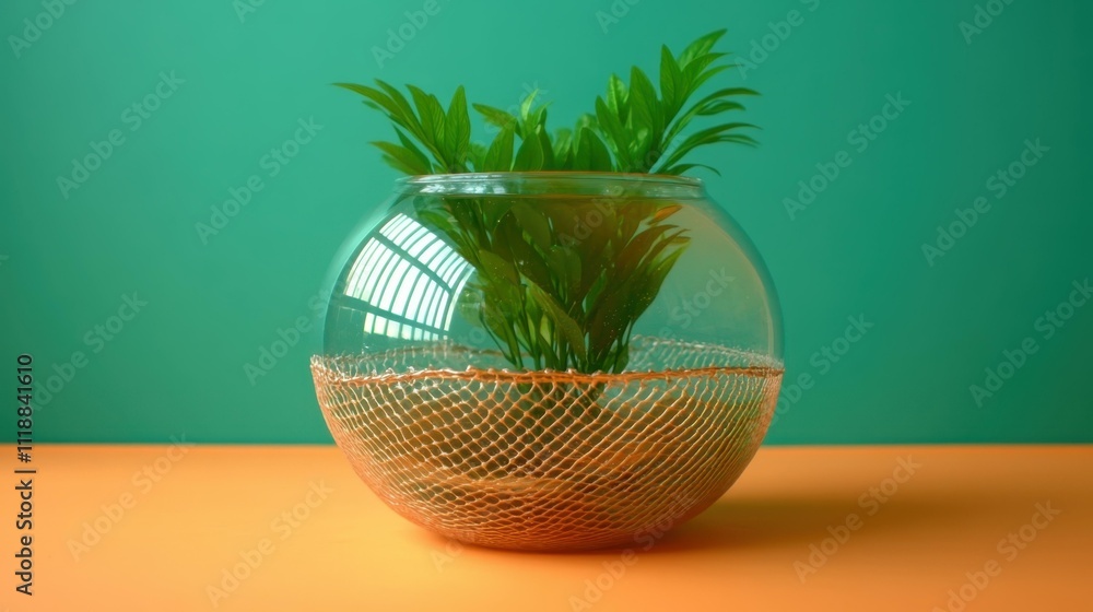 Fisher inside a fishbowl net fisher's aura resonating with the sea ...