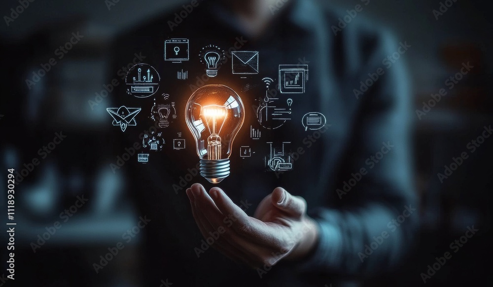 E-learning Graduate Certificate Program Concept with Light Bulb and ...