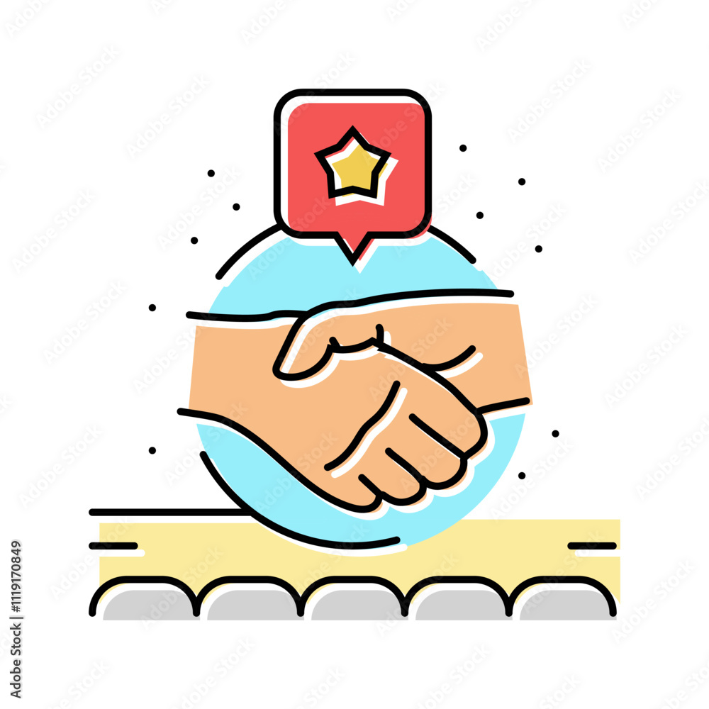 team building activities color icon vector. team building activities ...
