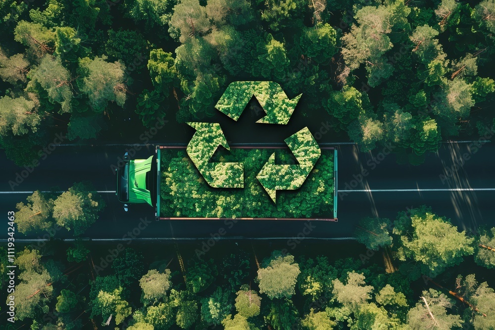 Eco friendly transport green logistics and sustainable trucking for net ...