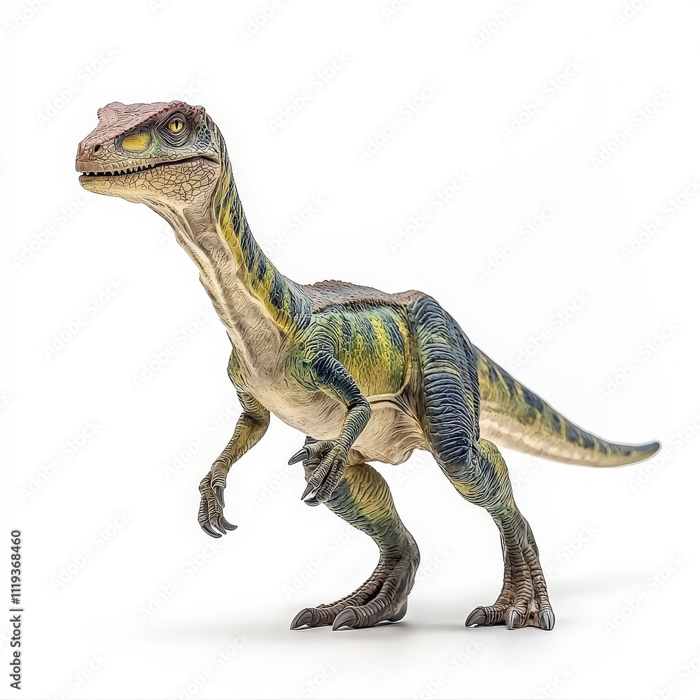 Ilustración de Stock Allosaurus dinosaur, triassic period, mesozoic era ...