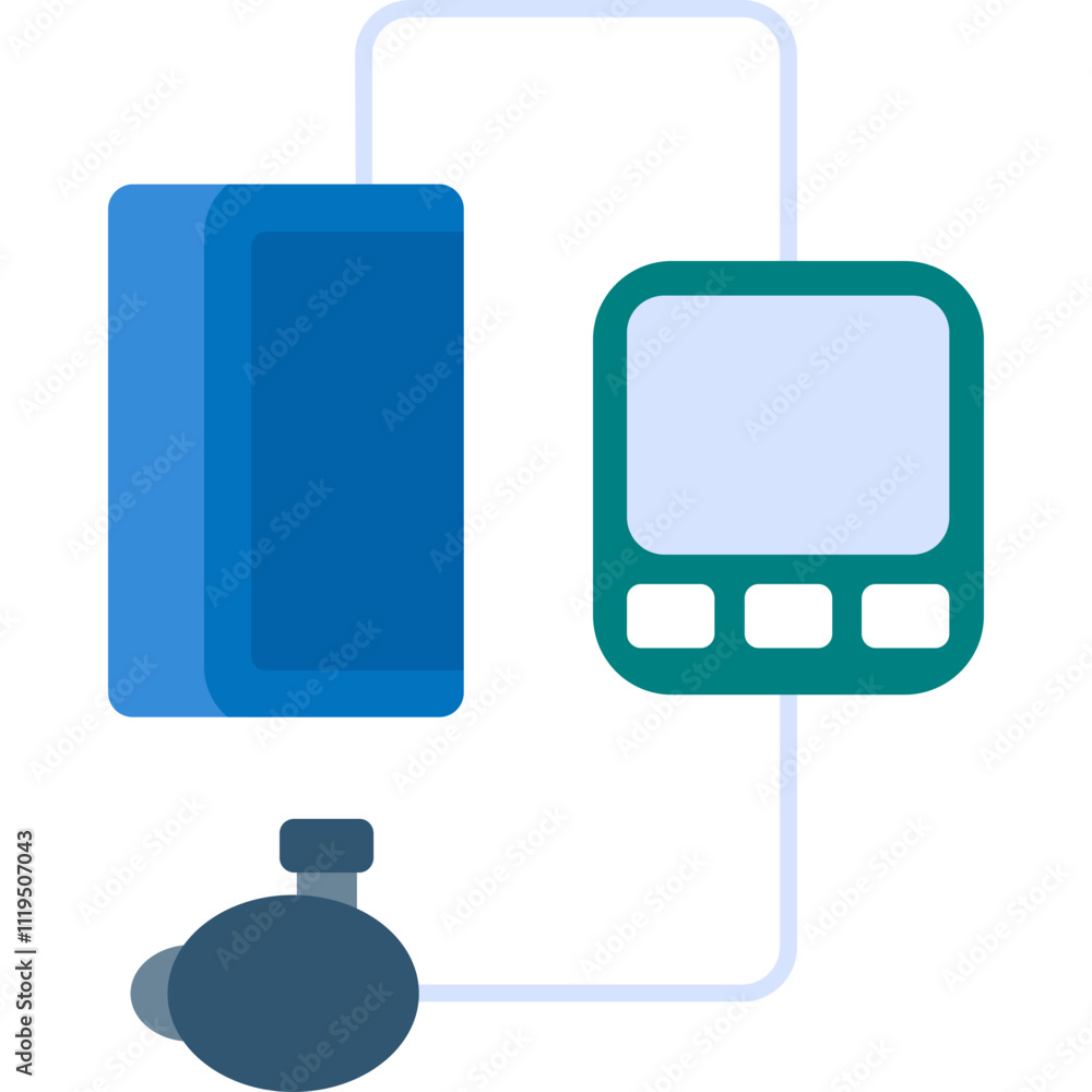 Blood Pressure Machine Icon Stock Vector | Adobe Stock