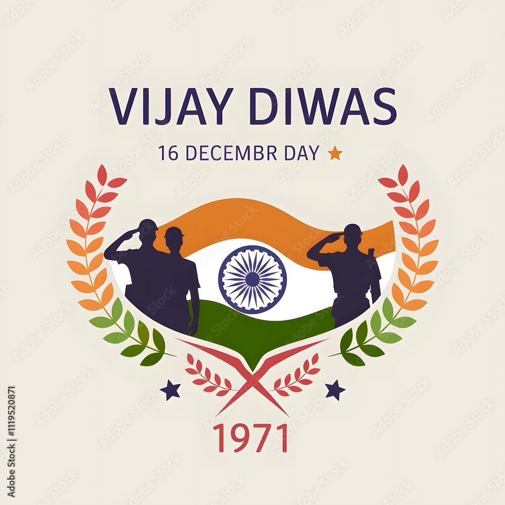 vijay diwas and vijay diwas. vector illustration of Indian army with ...