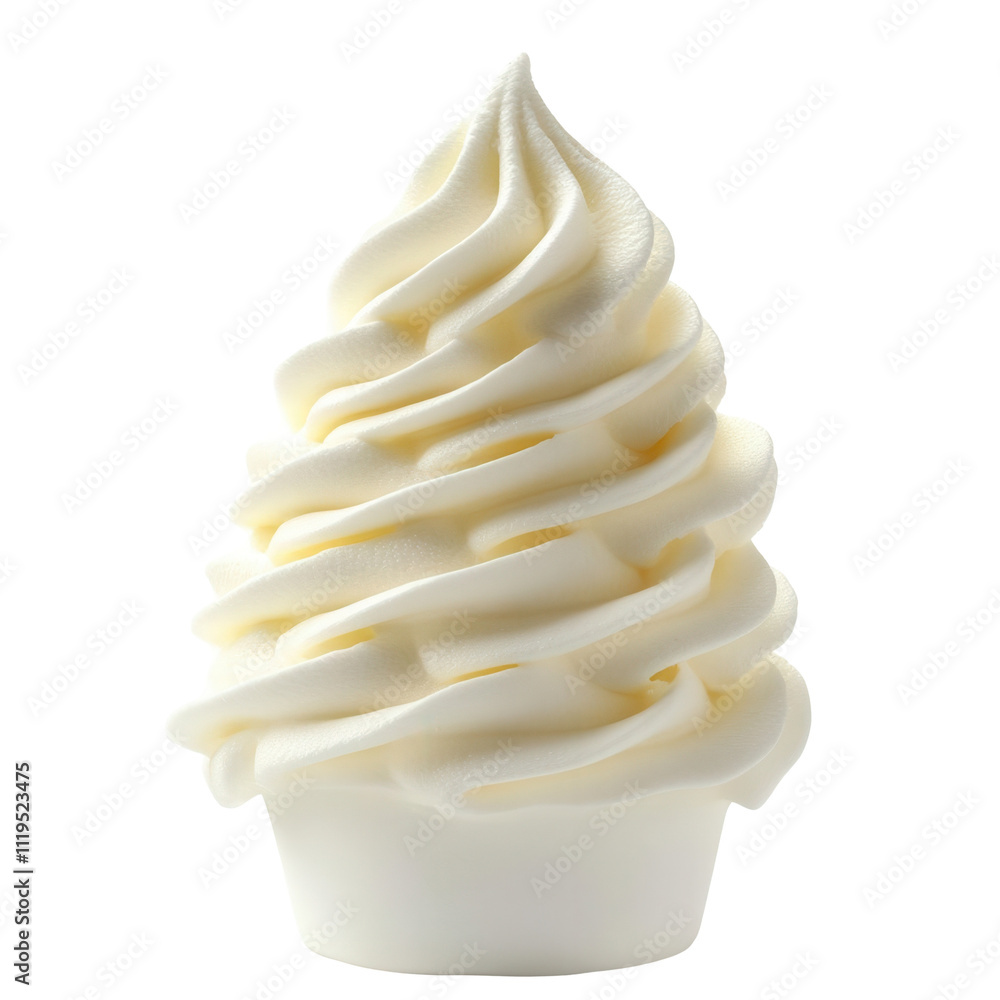 Whipping fresh cream a transparent background culinary delight food ...