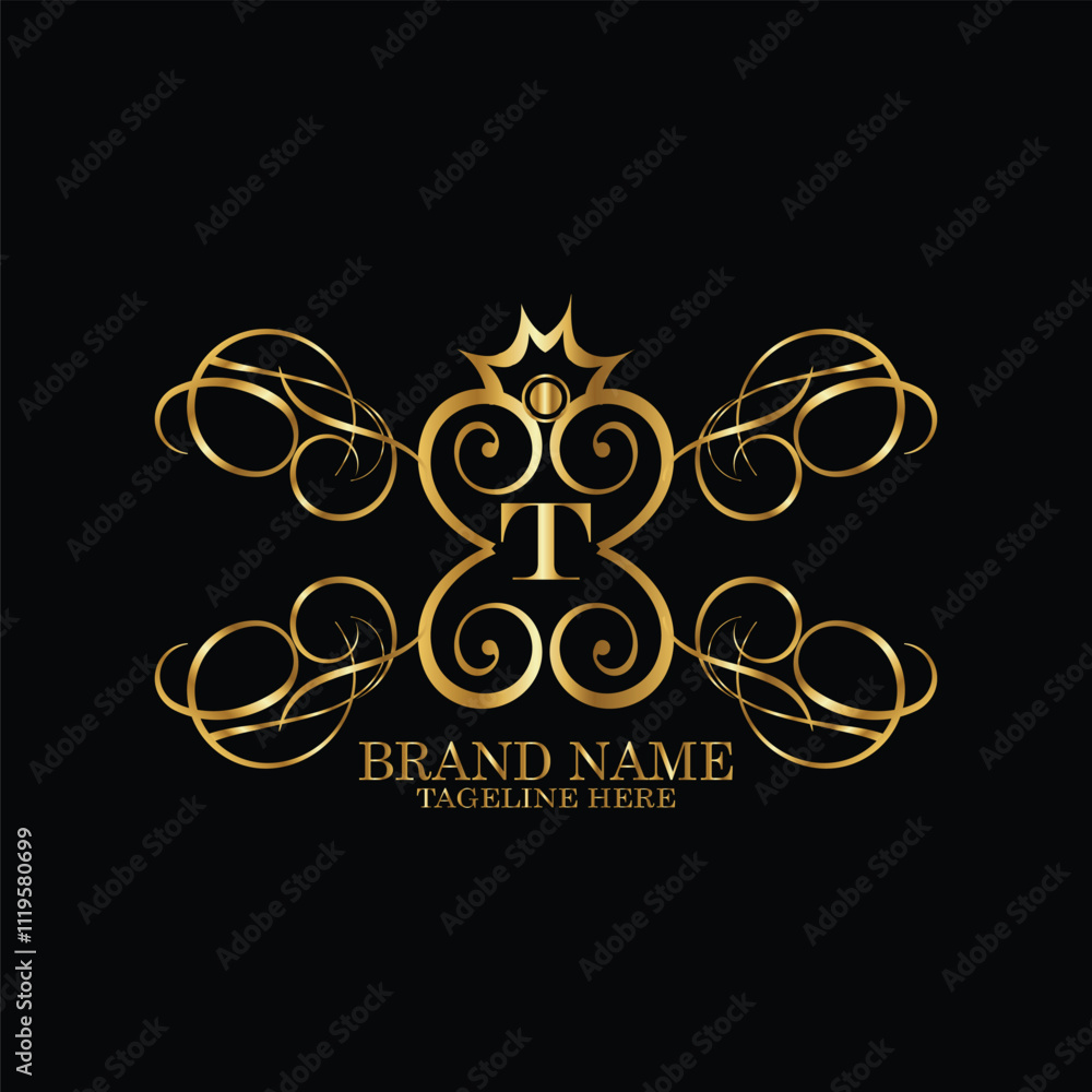 Web creative initial latter t logo design with modern business vector ...