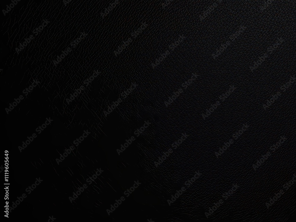 Smooth and shiny black leather texture with intricate grain patterns ...