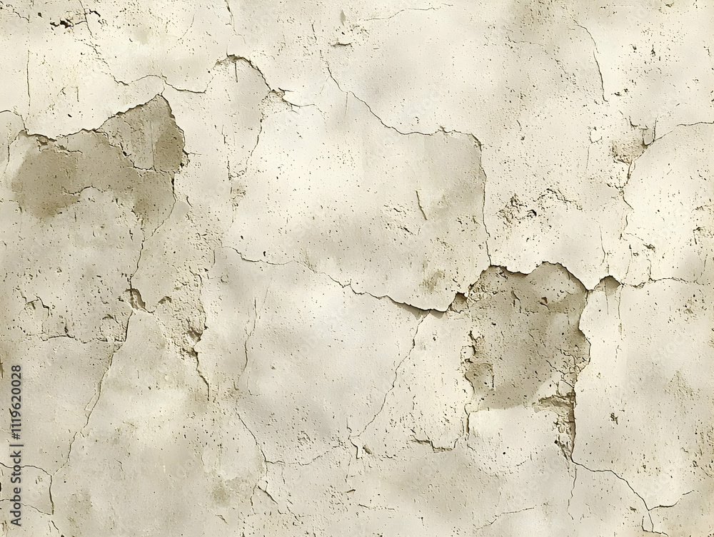 Cracked Plaster Textures: Aged Wall Details for Design Stock ...
