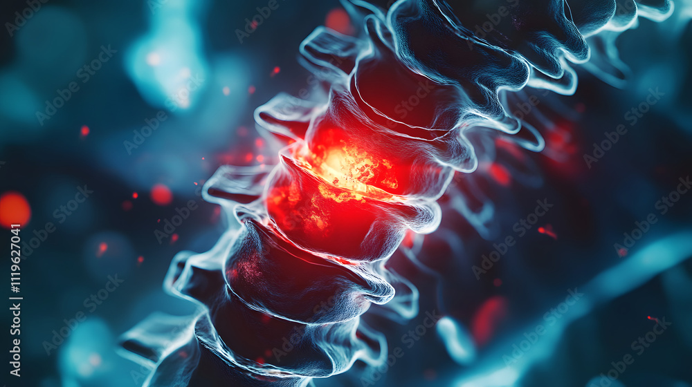 Comprehensive Medical Illustration of Herniated Disc, Spine Anatomy and ...