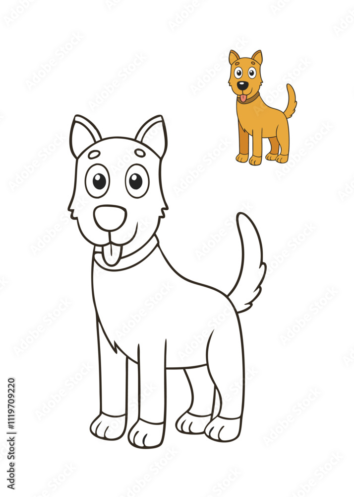 "Relax and unwind with this dog-themed adult anti-stress coloring page ...