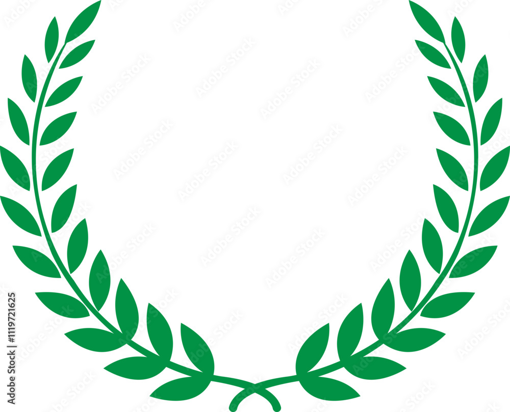Stock-Vektorgrafik „Circular foliate laurels branches icon Laurel wreath vectors isolated on ...