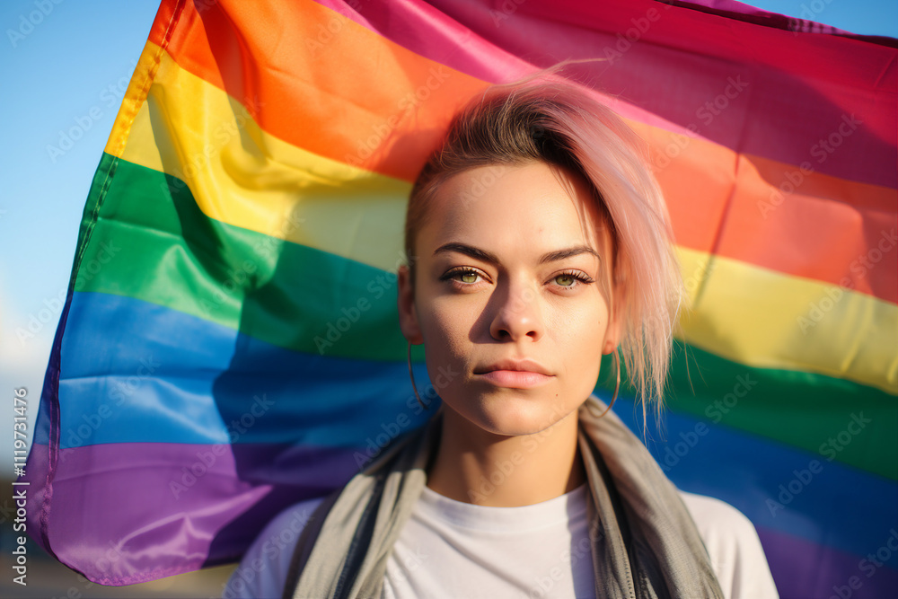 Generative AI picture with lgbt couples concept pride month theme image ...