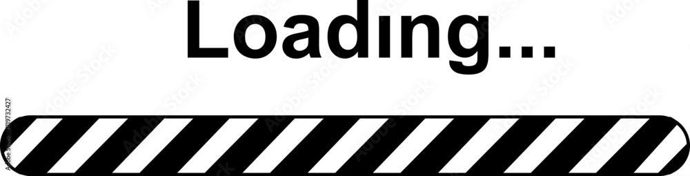 Loading bar icon. Loading bar progress icon, load sign vector ...