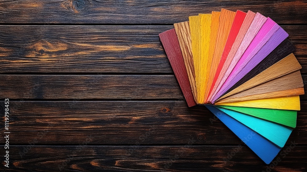 Color scheme palette guide with color swatches for wooden flooring and ...