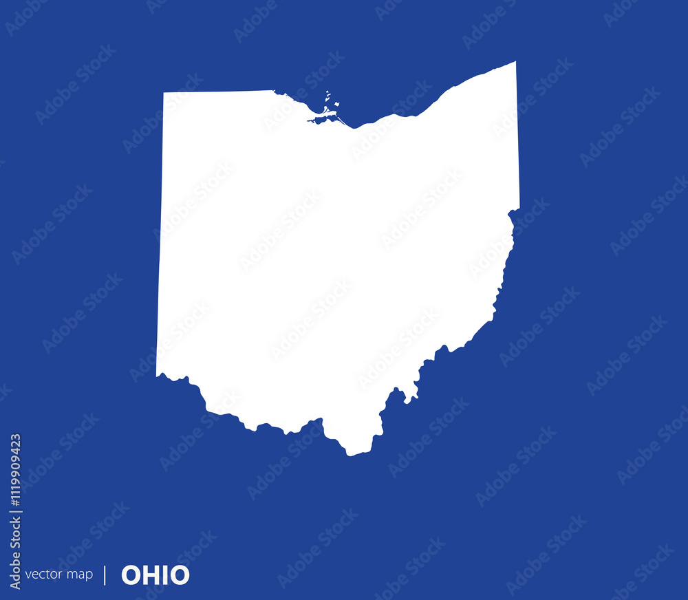 U.S states map. State of Ohio vector map. you can use it for any needs ...