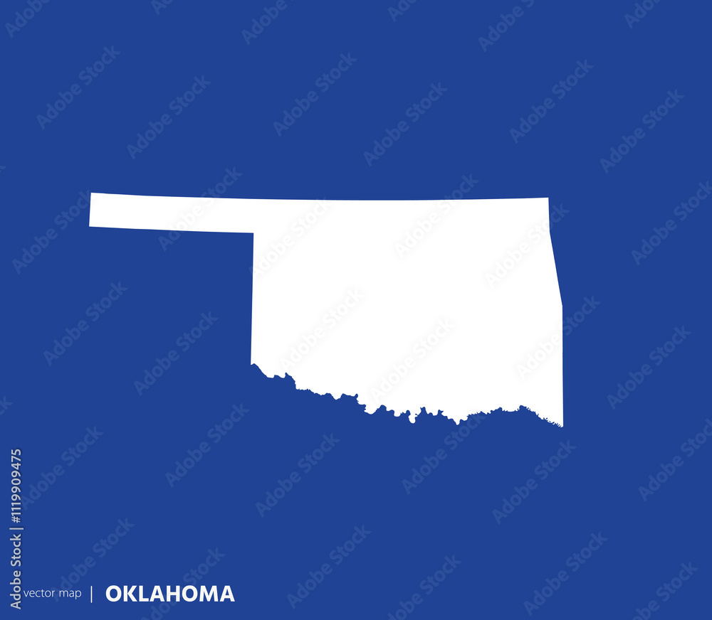U.S states map. State of Oklahoma vector map. you can use it for any ...