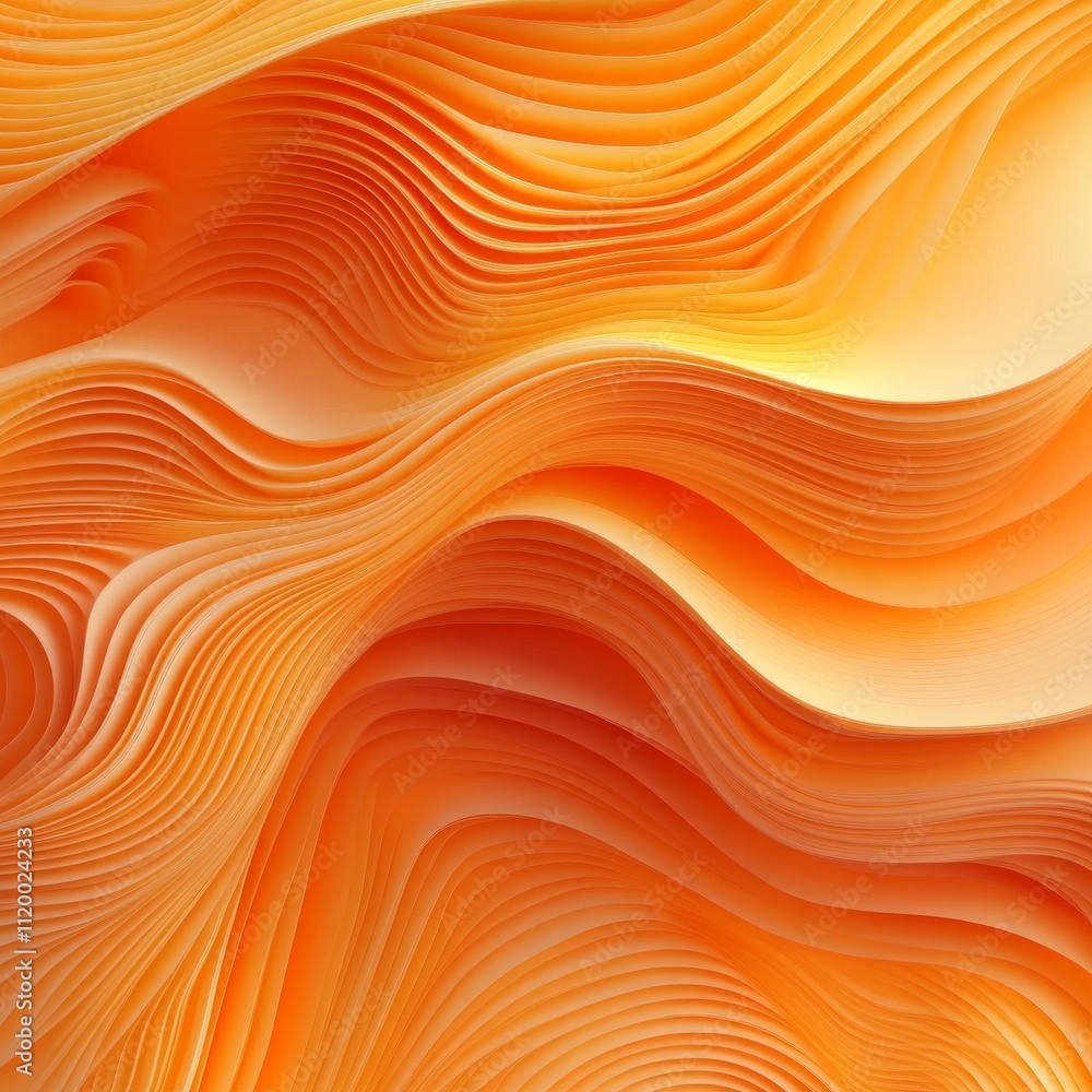 Vector orange line background curve element with white space for text and message design ...