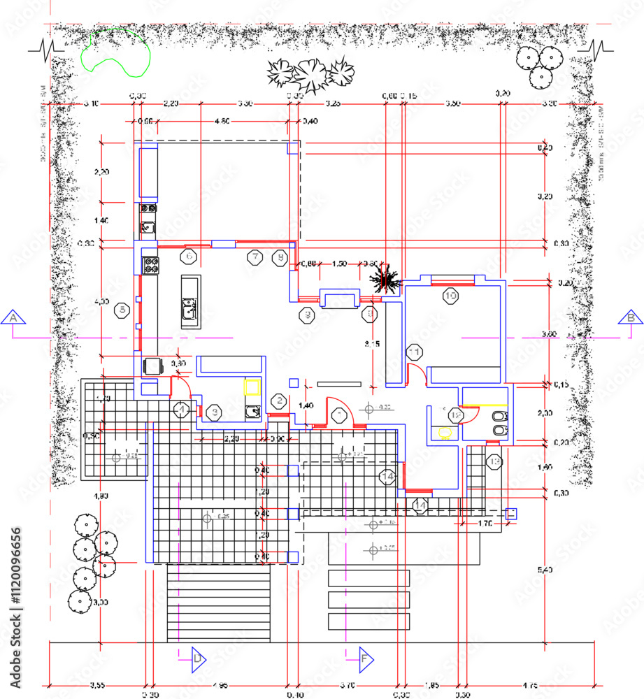 vector sketch, silhouette illustration, architectural engineering ...