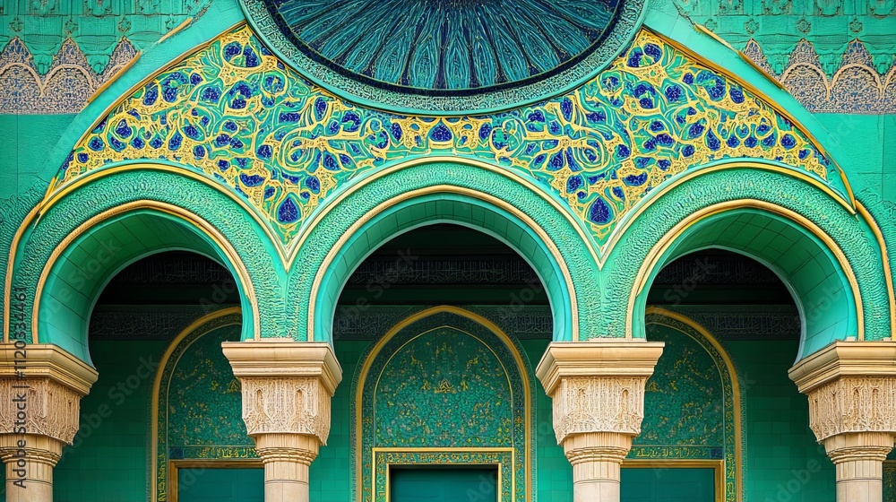 Foto de Stock The Nabawi Mosque in Al Madinah, Saudi Arabia, features a ...