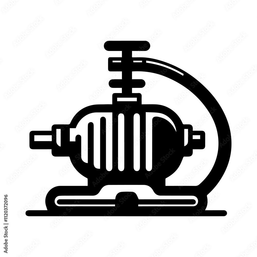 Simple Vector Icon of a Blowout Preventer – Logo Design Illustration ...