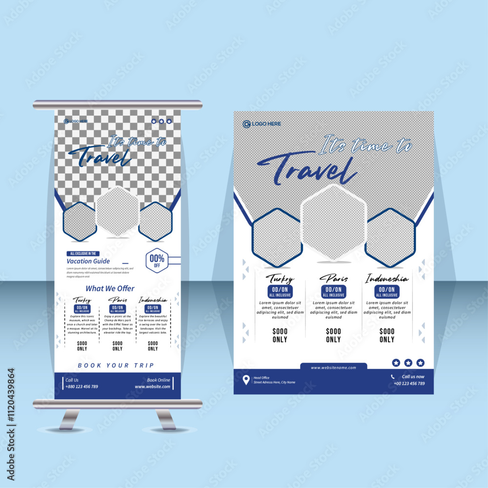 Vector de Stock x-banner & flyer design , flag-banner design bundle ...