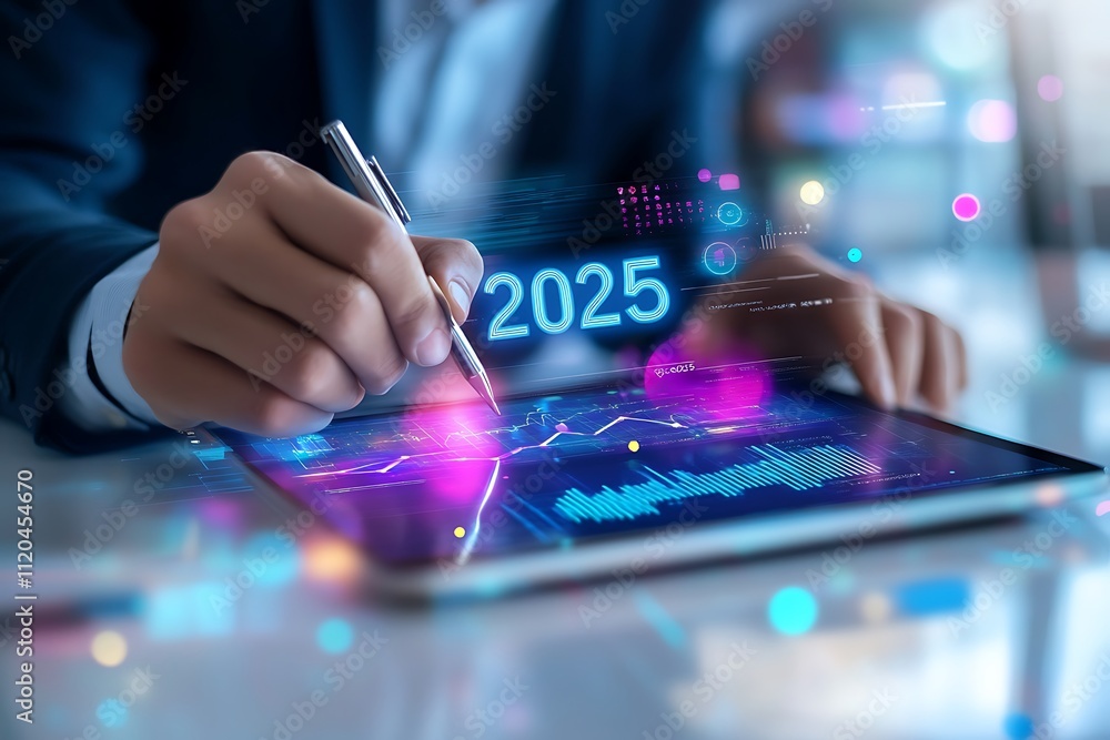 2025 new year forecast strategy. Startup business 2025 positive ...