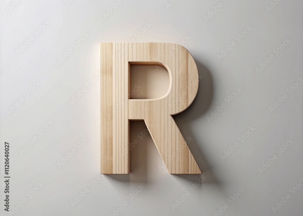 Aesthetic minimalist letter R font with sleek lines and contemporary ...