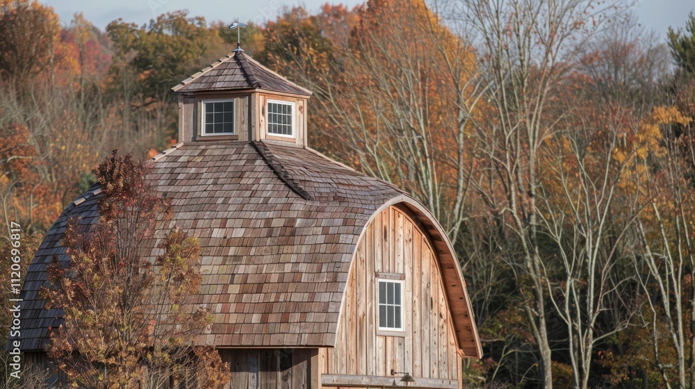 Gambrel Roof: A roof with two slopes on either side, similar to barn ...