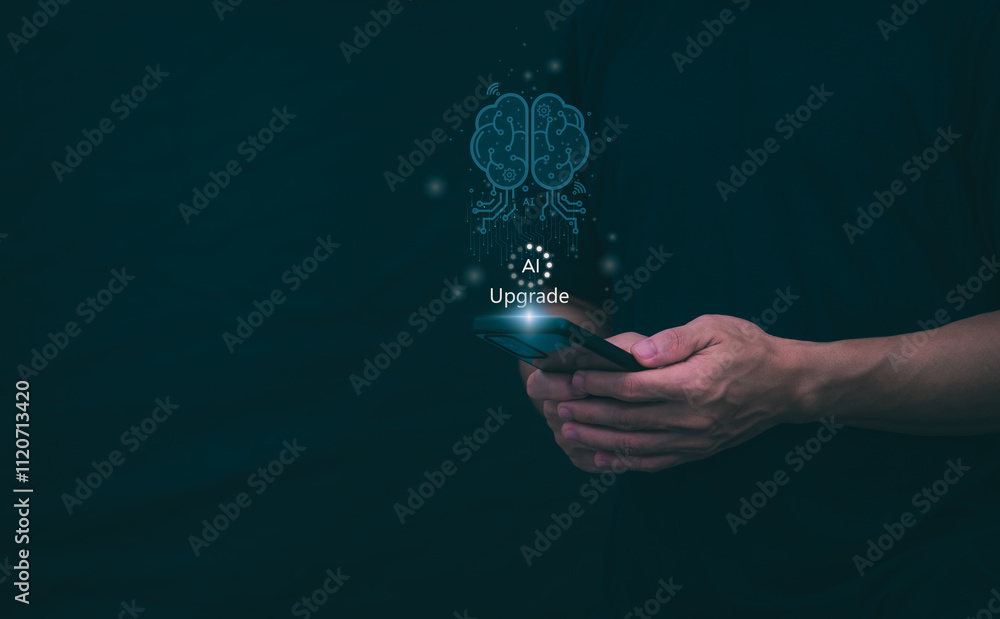 Businessmen upgrading AI systems To have more talent and intelligence ...