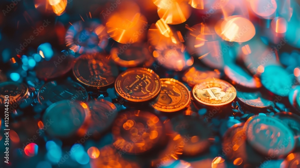 Coins and tokens of various shapes and sizes can be seen tered a the ...