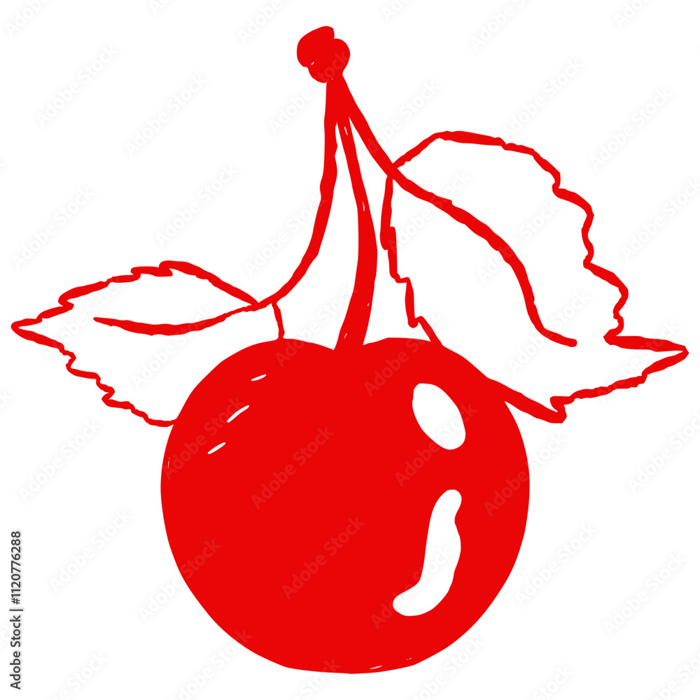 hand drawn cherry with bow coquette clipart, cute, y2k, aesthetic, bows ...