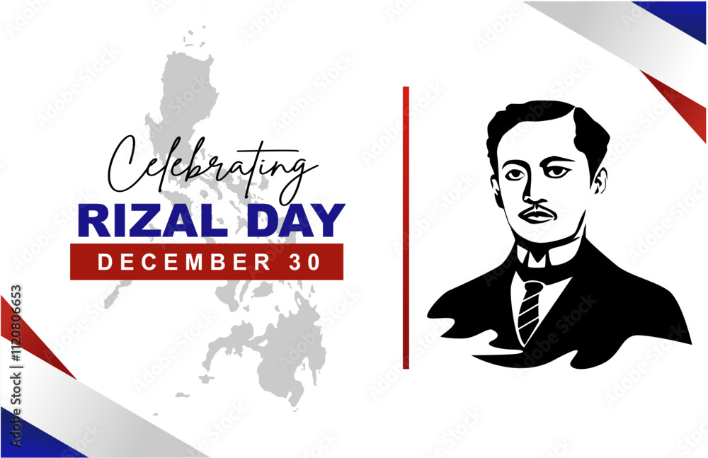 Rizal Day Philippines National Heroes Copy Space Banner and Background ...