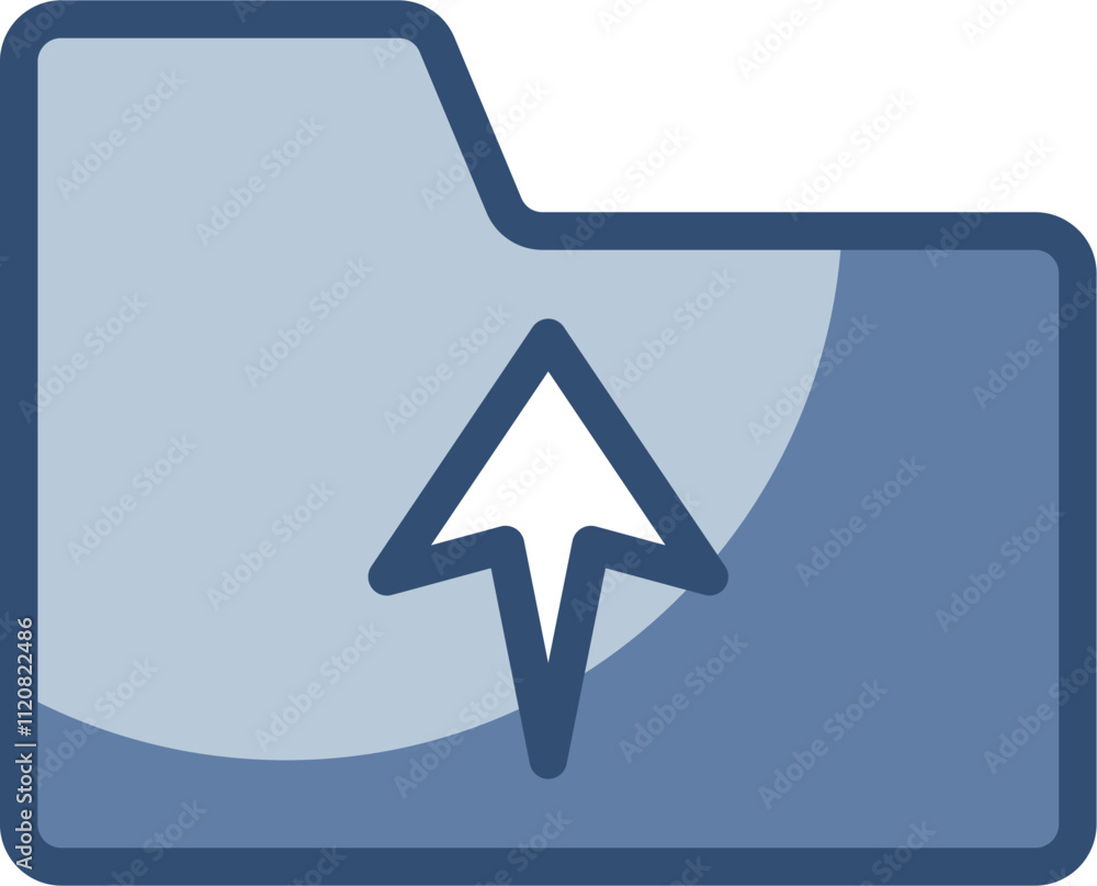 upload folder icon, transparent background. replaceable blue color ...