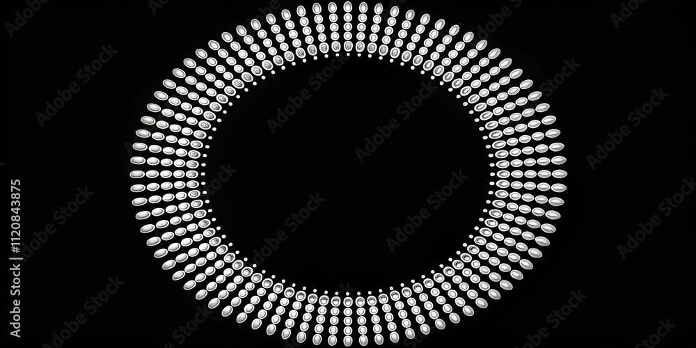 Simple round transition mask circle cascade. Looped animation with ...