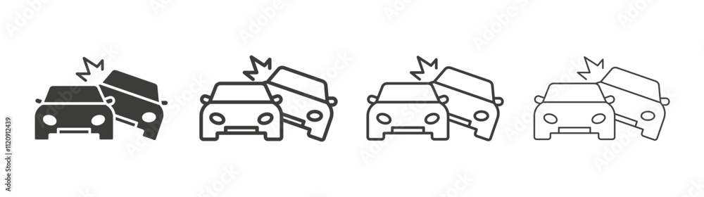 Accident icon pack. vector illustration Stock Vector | Adobe Stock