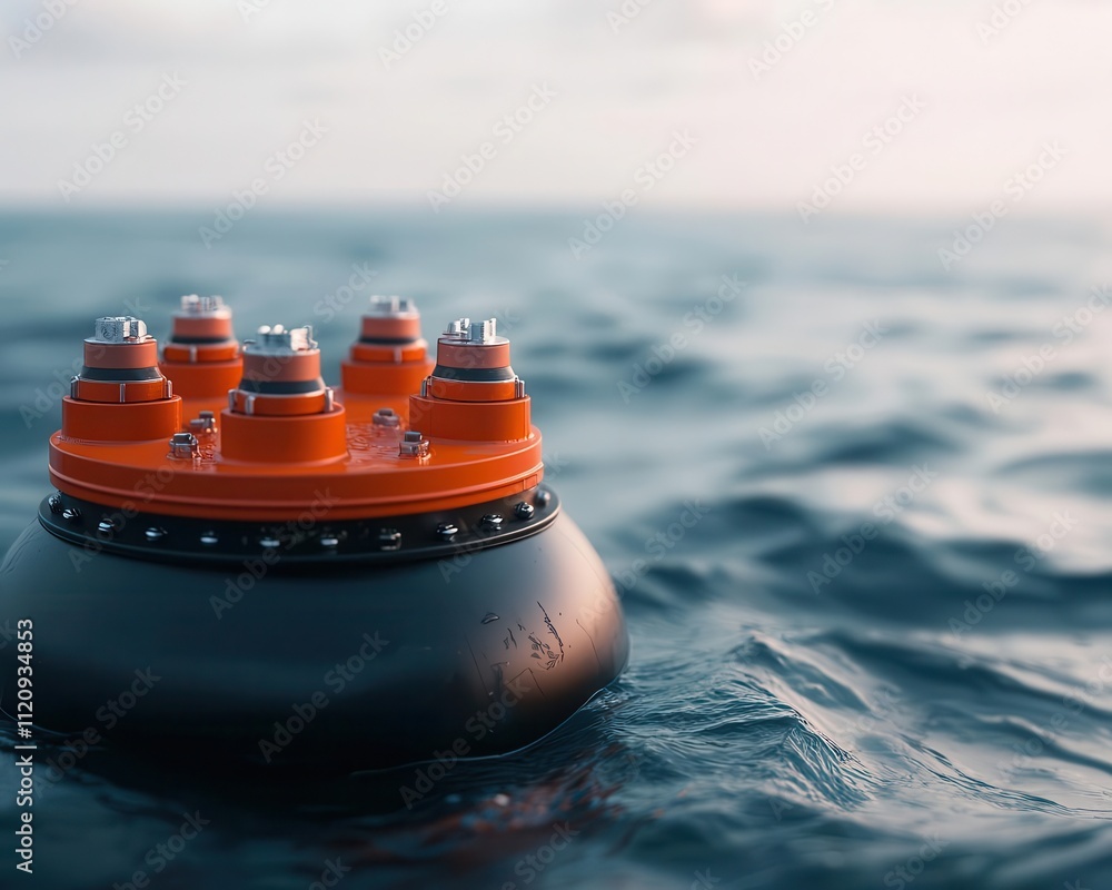 Detailed shot of the cargo ship s dynamic positioning system, allowing ...